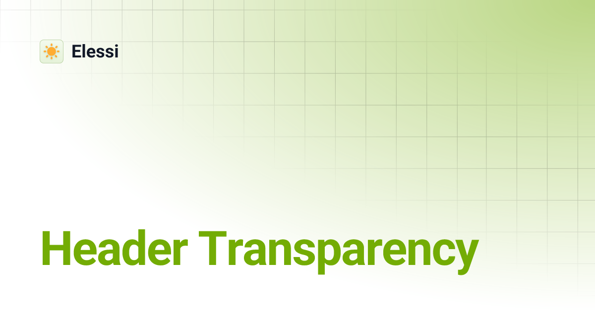 Header Transparency | Elessi