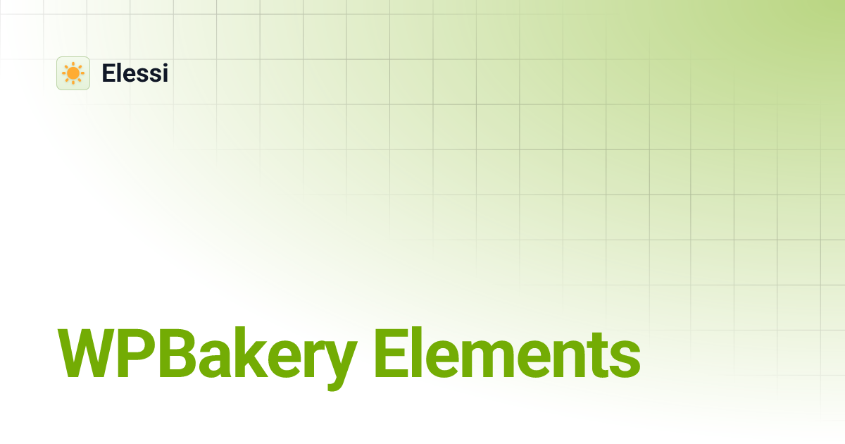 WPBakery Elements | Elessi