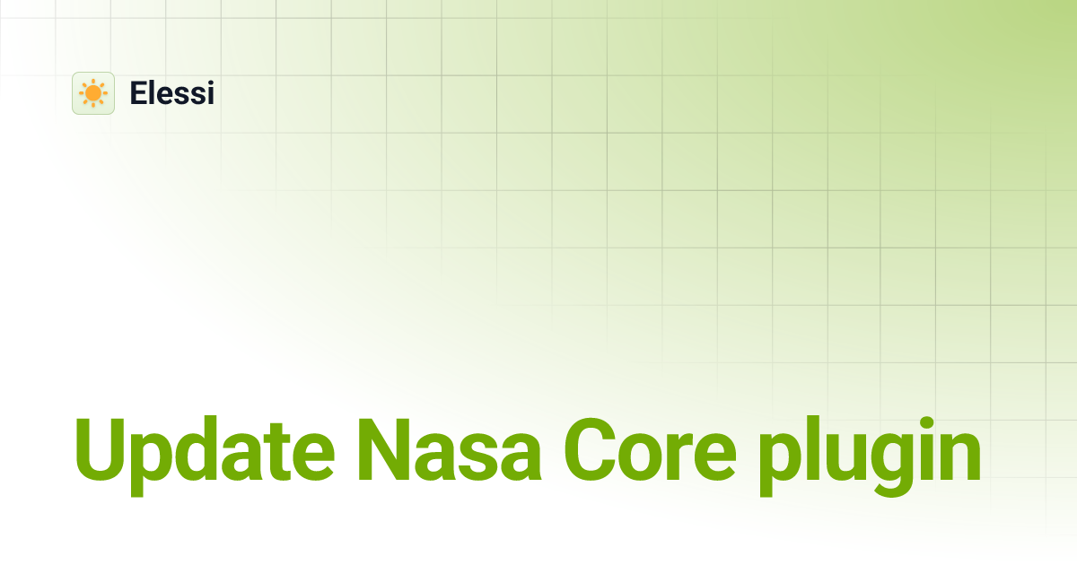Update Nasa Core plugin | Elessi