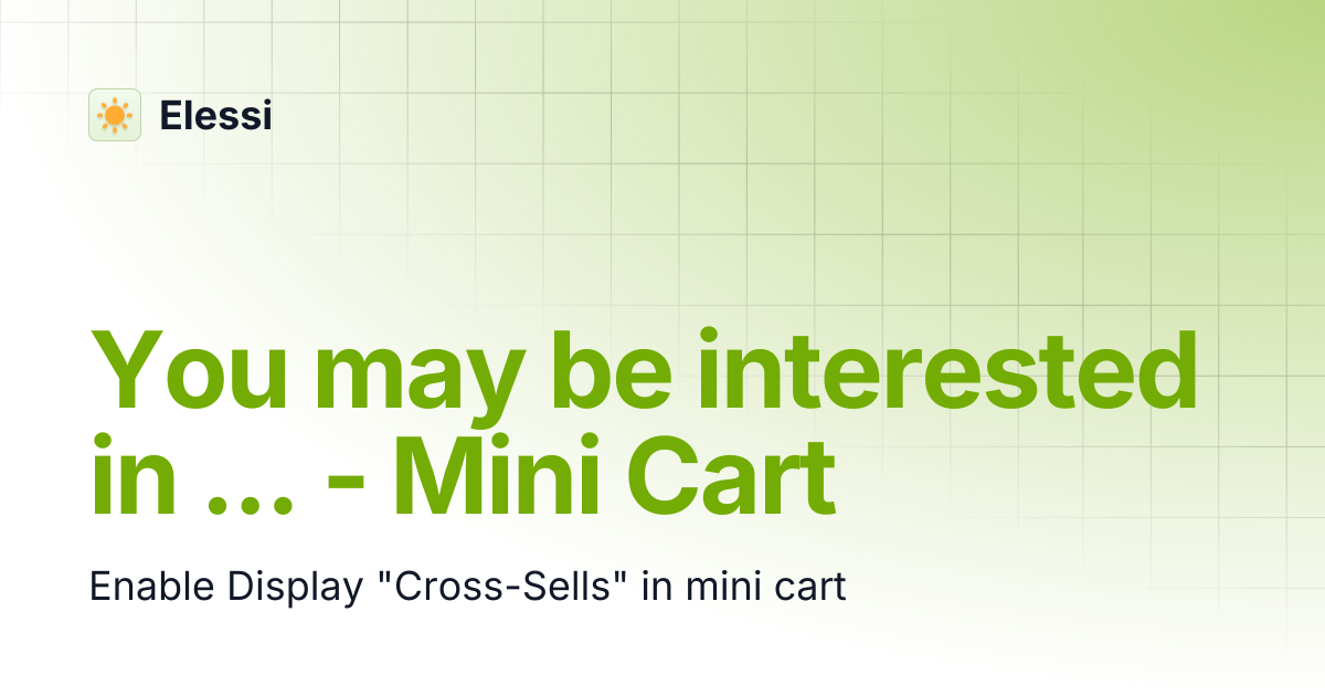 You may be interested in ... - Mini Cart | Elessi